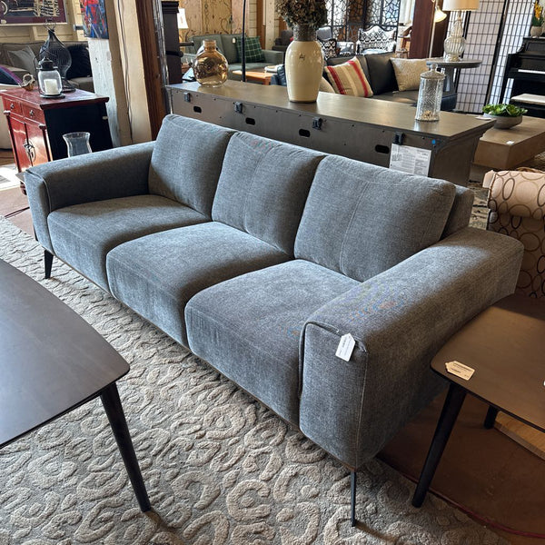 Granite Mod Wood Trim Sofa – Ballard Consignment