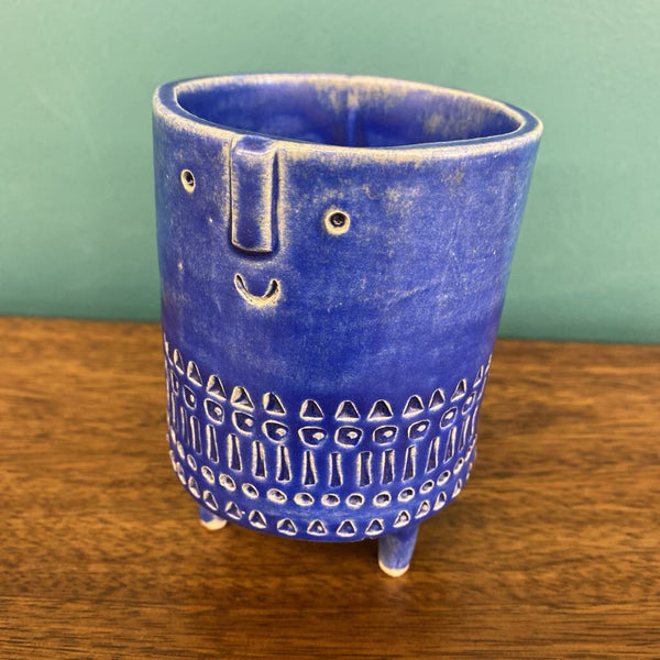 Signed ATELIER STELLA Pottery Blue – Ballard Consignment