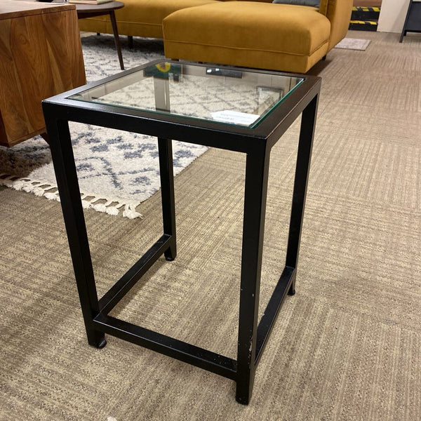 Contemporary Black Frame Side Table – Ballard Consignment