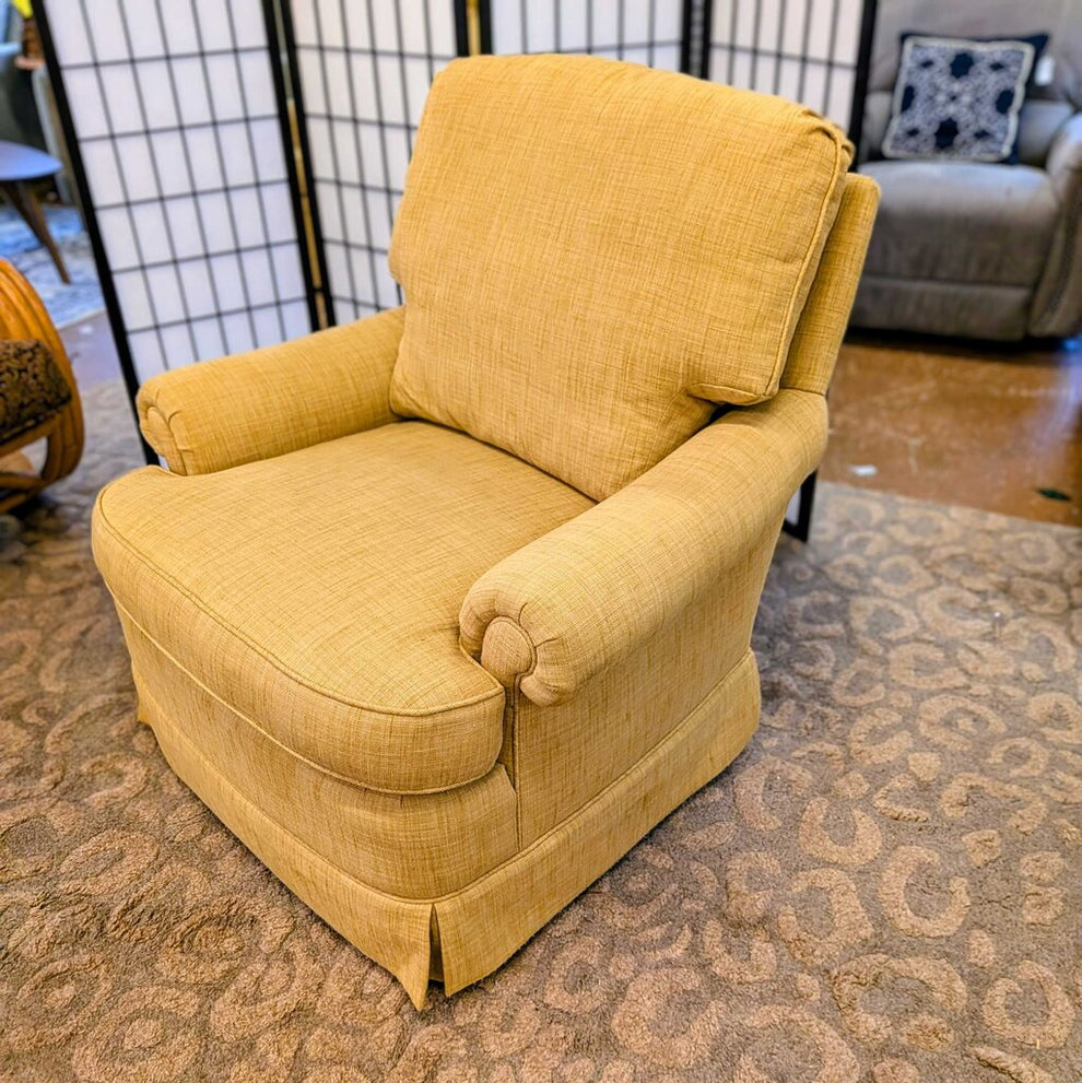 His Yellow Rocking Swivel Chair – Ballard Consignment