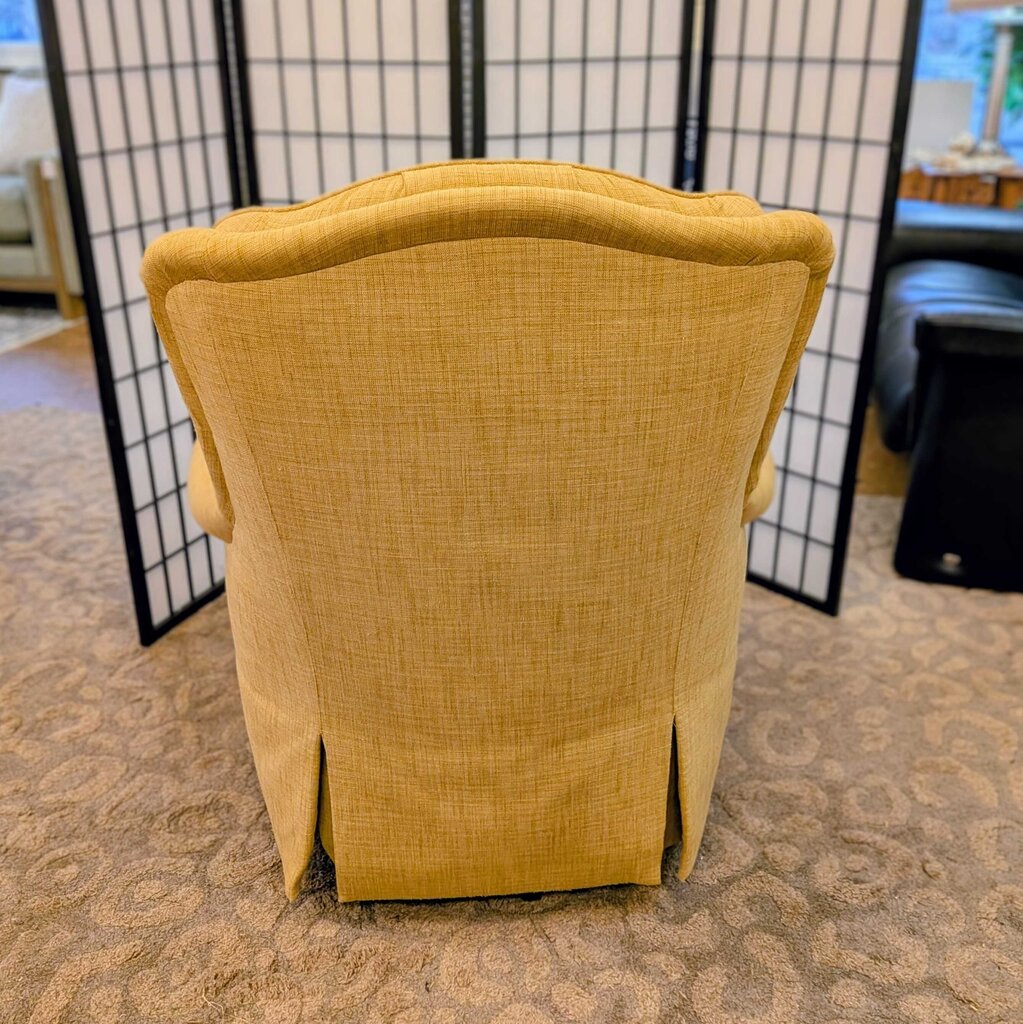 Her Yellow Tufted Rocking Swivel Chair – Ballard Consignment